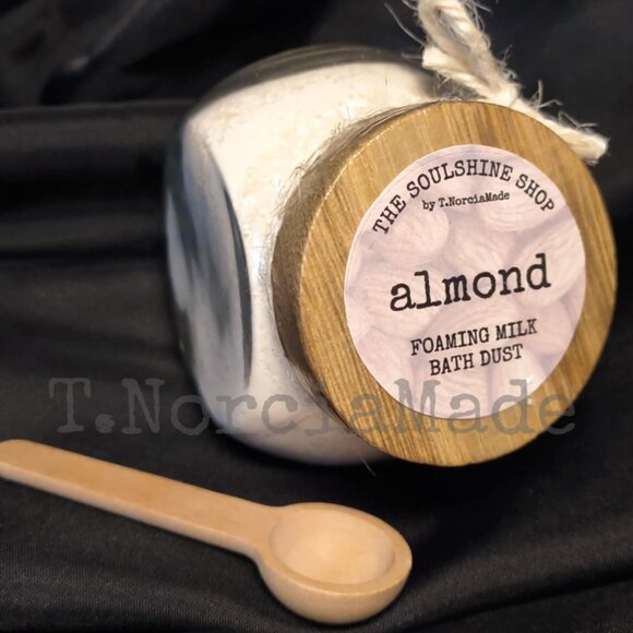 T.NorciaMade | Bath & Body | Almond Foaming Milk Bath Dust | Poshmark